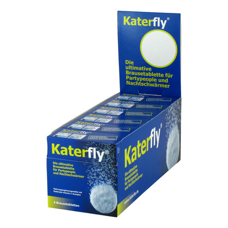 kostenloser HV-Aufsteller mit 1 Packung Katerfly® Brausetabletten ...