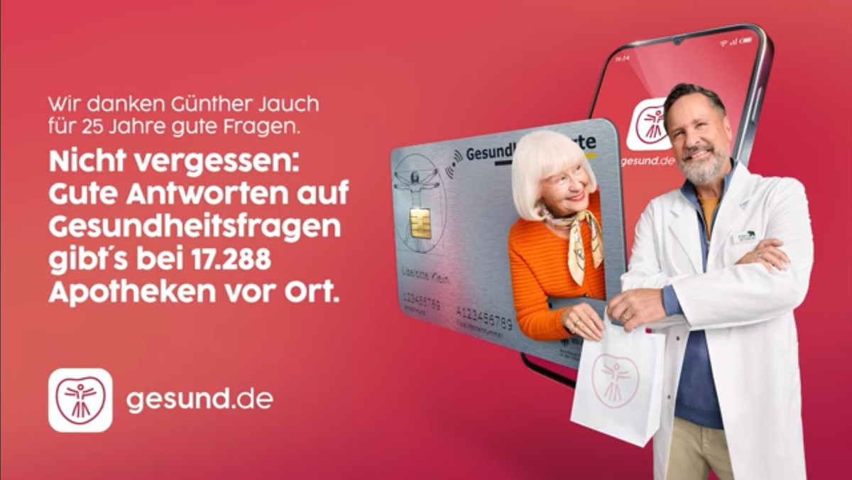 CardLink-Spot: Gesund.de „dankt“ Jauch | APOTHEKE ADHOC