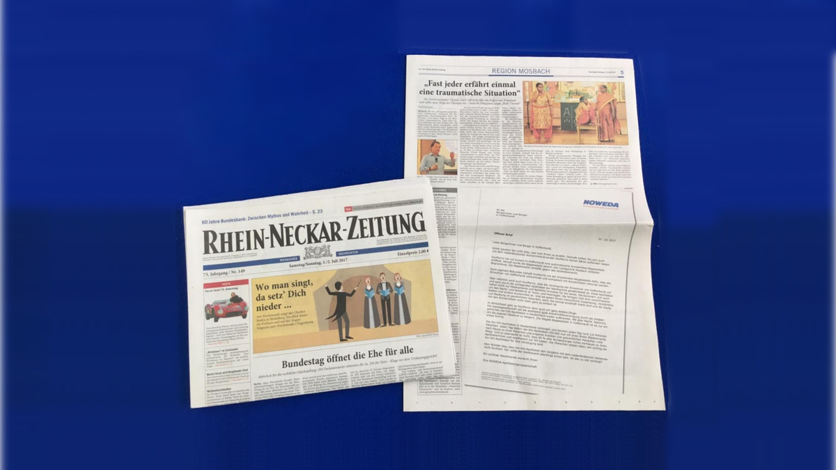 Noweda schreibt an Einwohner von Hüffenhardt | APOTHEKE ADHOC