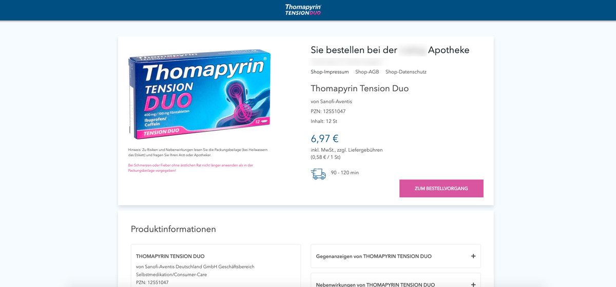 Thomapyrin-Express | APOTHEKE ADHOC