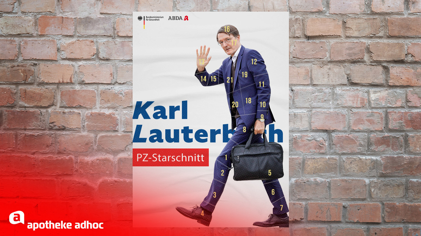 PZ-Starschnitt: Lauterbach als XXL-Poster | APOTHEKE ADHOC