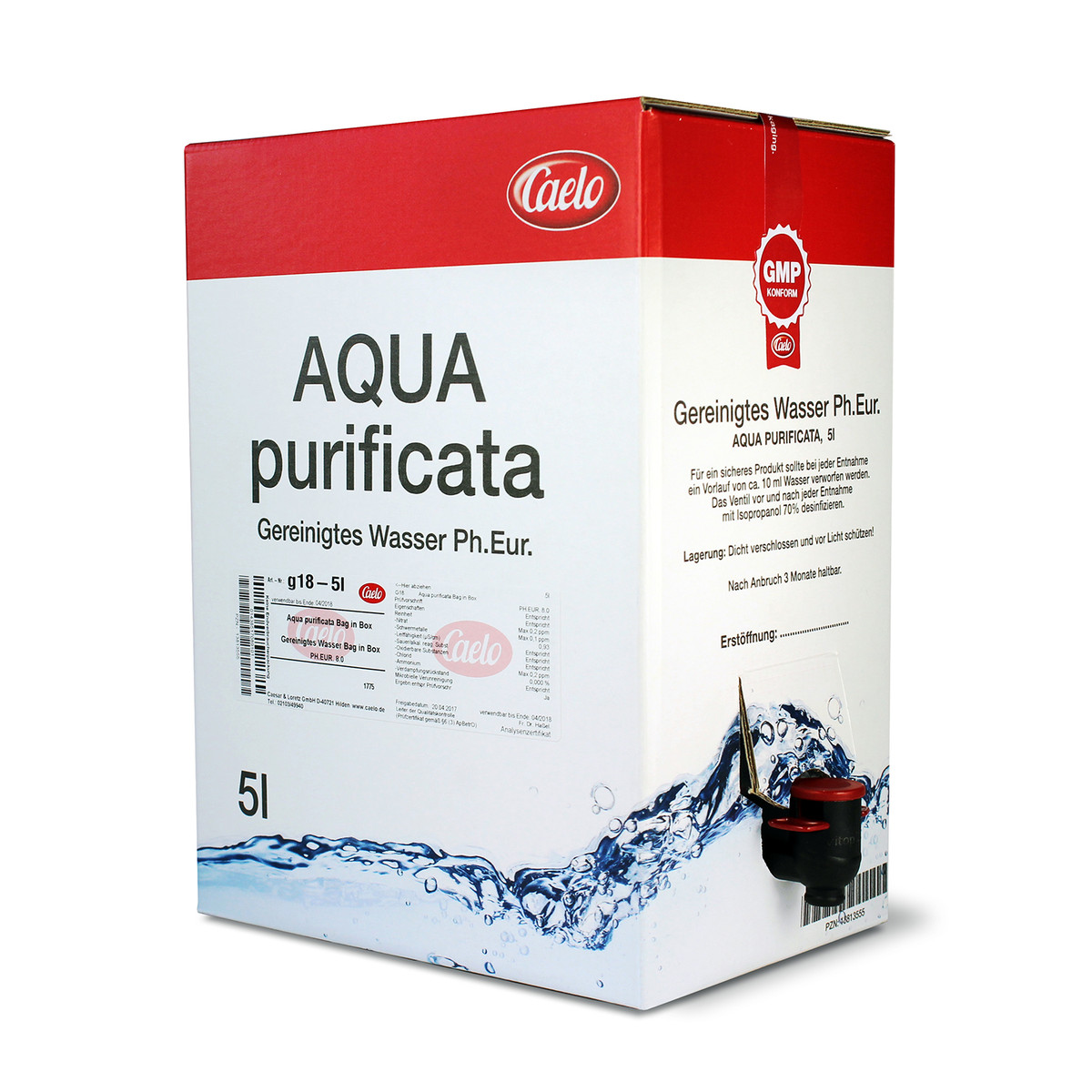Aqua Purificata Bag in Box von Caelo | APOTHEKE ADHOC