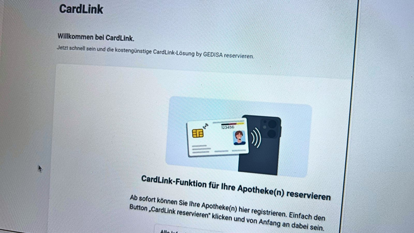 Gedisa: Jetzt schon CardLink reservieren | APOTHEKE ADHOC