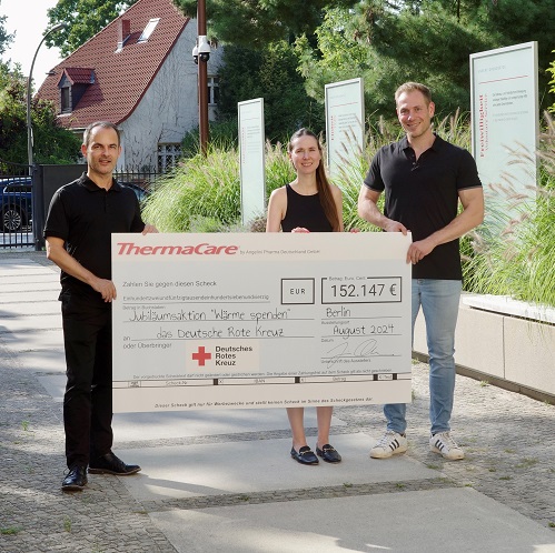 ThermaCare überreicht 152.147 € an das Deutsche Rote Kreuz | APOTHEKE ADHOC