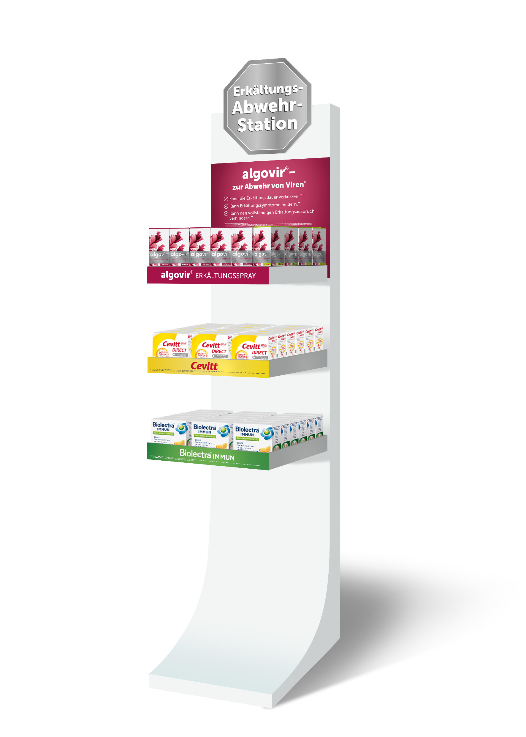 Attraktives algovir-Aktionspaket mit Bodenaufsteller und/oder HV ...