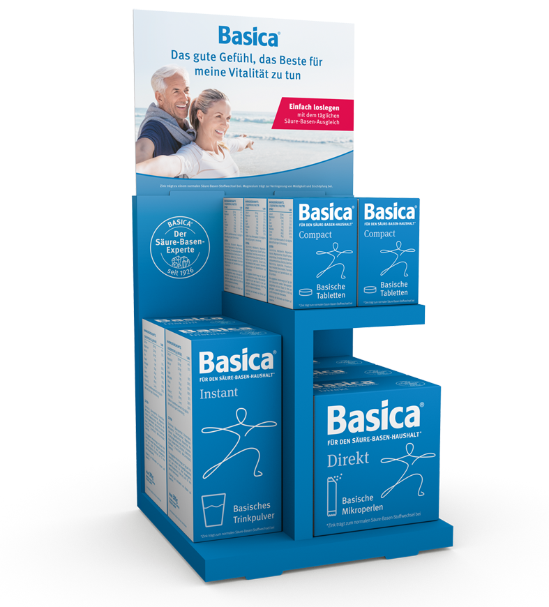 Basica® HV-Display mit den Topsellern aus dem Sortiment | APOTHEKE ADHOC